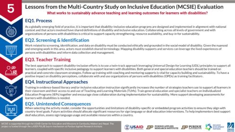 Lessons from the Multi-Country Study on Inclusive Education - Inclusive ...